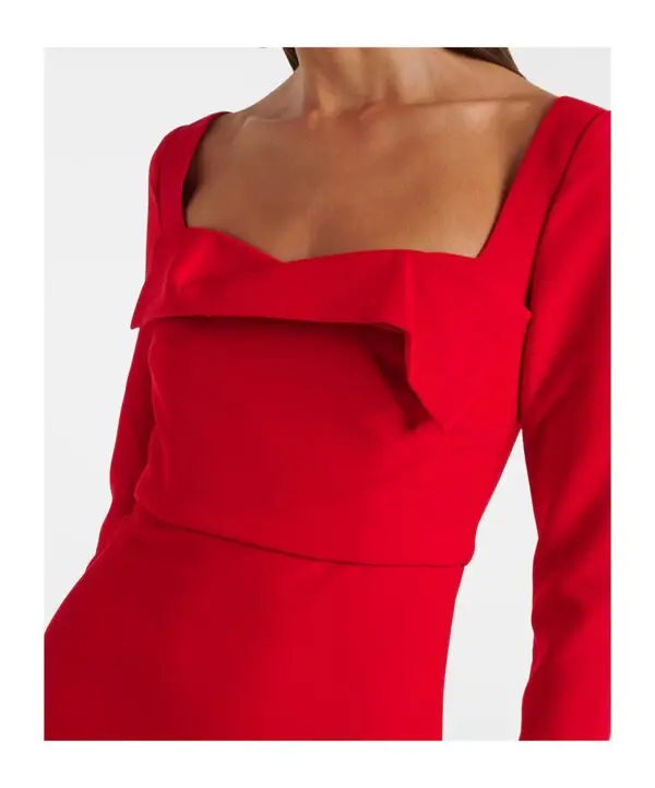 Roland Mouret Draped Crêpe Midi Dress