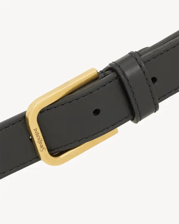 Saint Laurent Smooth Leather Belt