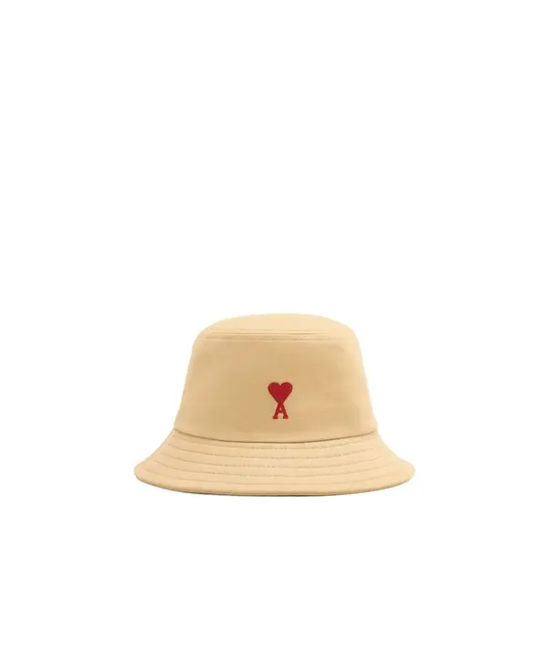 AMI Paris De Coeur Embroidered Bucket Hat