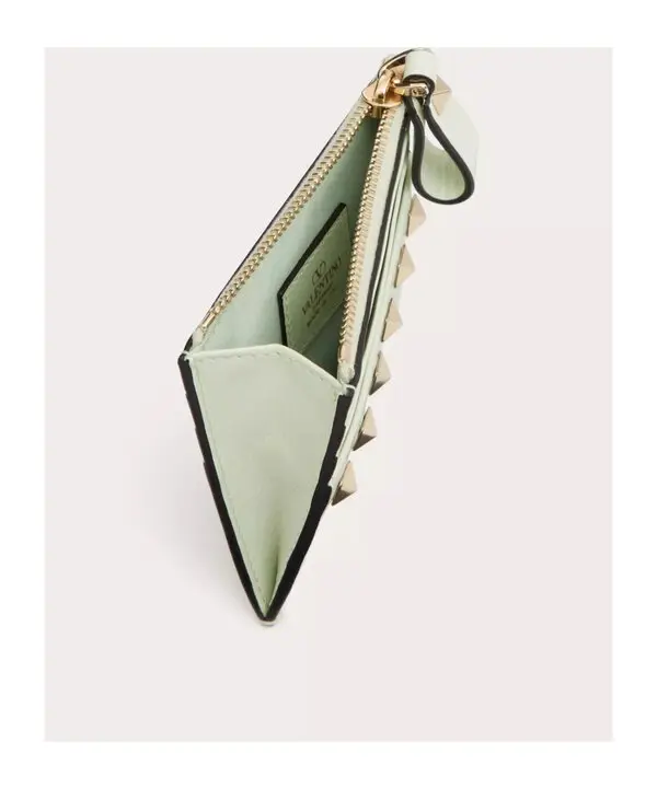 Valentino Garavani Rockstud Zip Card Case