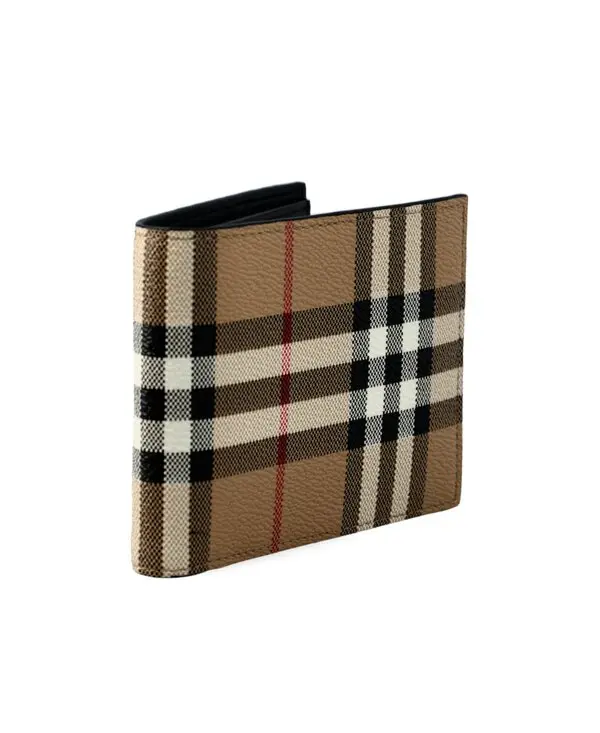 Burberry Checked Bifold Wallet