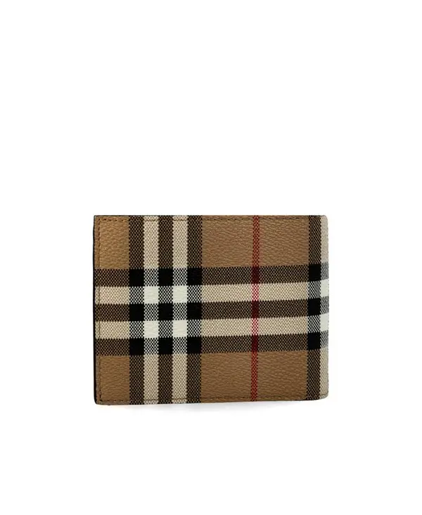Burberry Checked Bifold Wallet