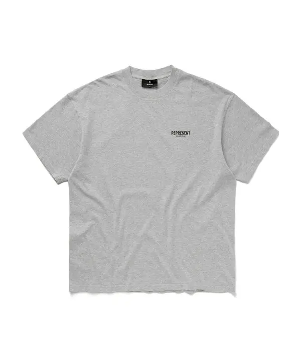 REPRESENT Owners Club Logo Printed Crewneck T-shirt - Gray