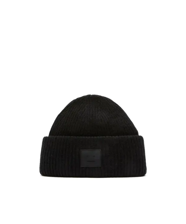 Acne Studios Large Face Logo Beanie