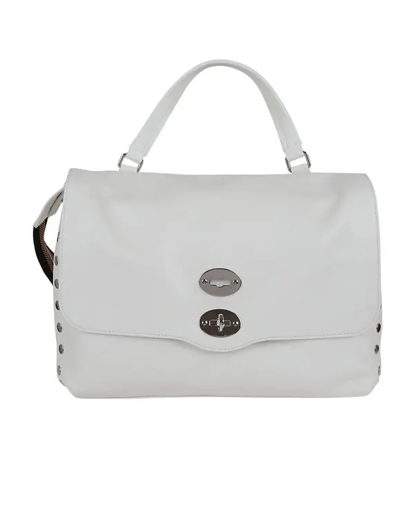 ZANELLATO Postina Studded Top Handle Bag - White