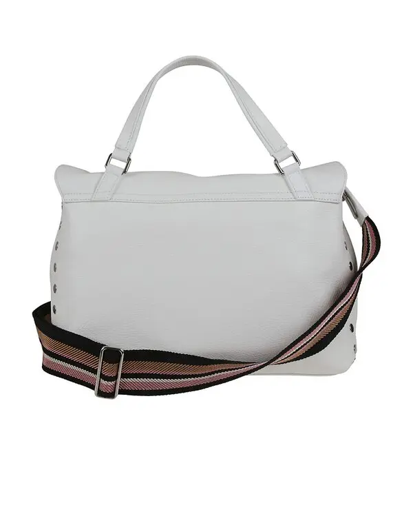 ZANELLATO Postina Studded Top Handle Bag - White