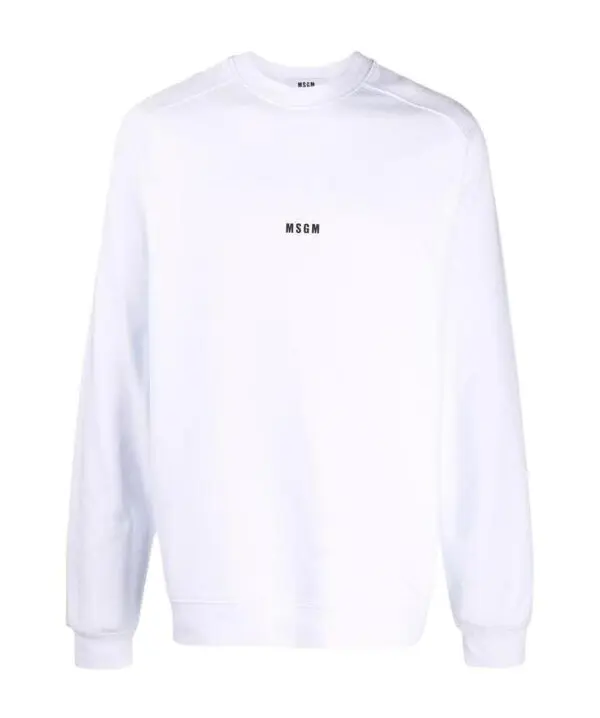 MSGM Logo Printed Crewneck Sweatshirt