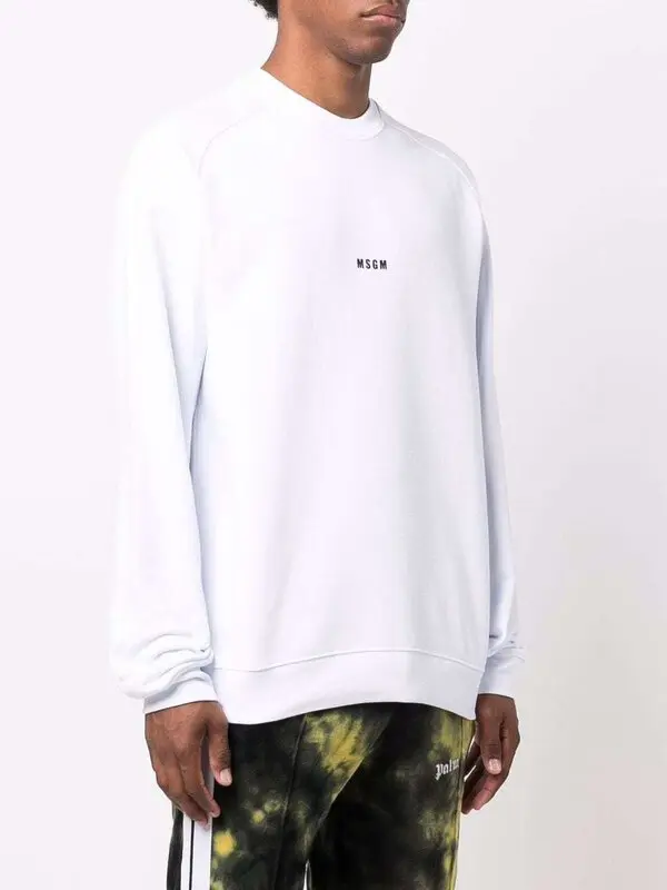 MSGM Logo Printed Crewneck Sweatshirt