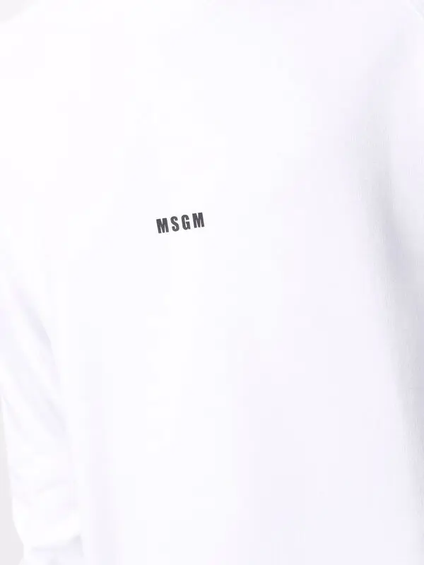 MSGM Logo Printed Crewneck Sweatshirt