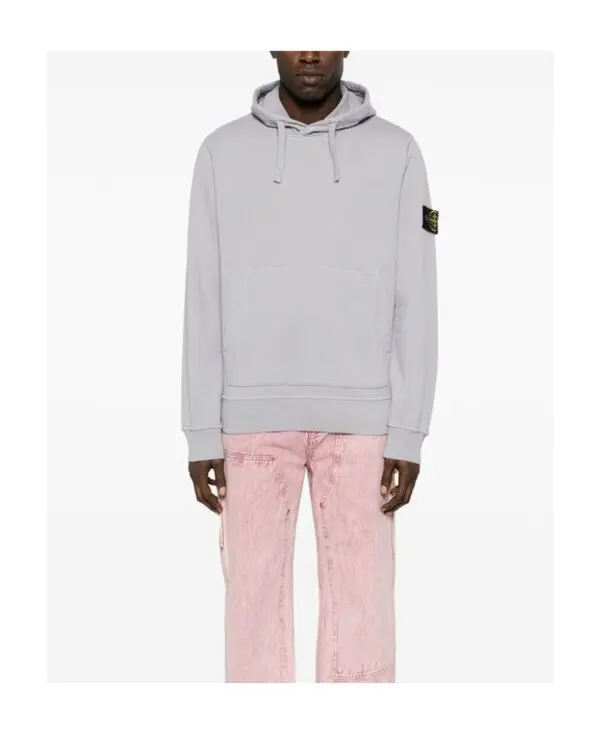 Stone Island Logo Patch Drawstring Hoodie