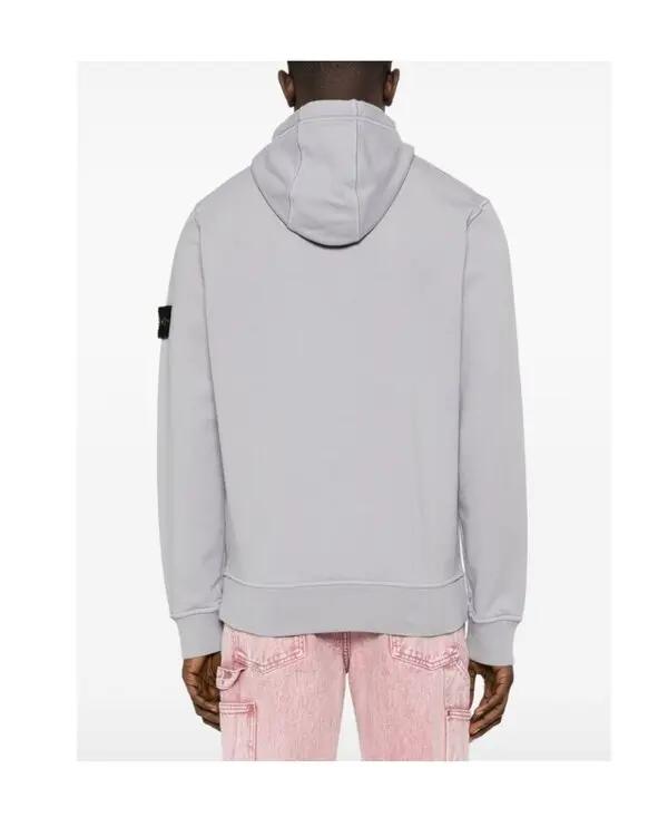 Stone Island Logo Patch Drawstring Hoodie