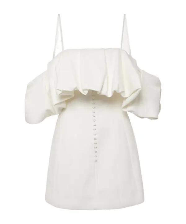 Simkhai Suspender Dress - White