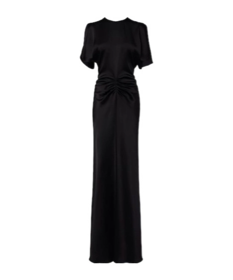 Victoria Beckham Isabella Gathered Satin Gown