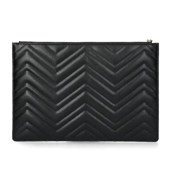 Gucci Gg Marmont Quilted Leather Pouch