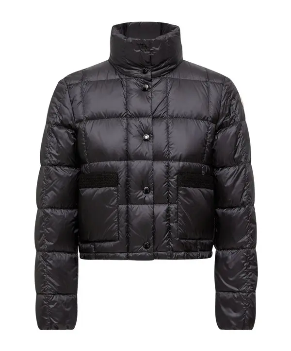 Moncler Jarcieu Quilted Cropped Jacket - Black