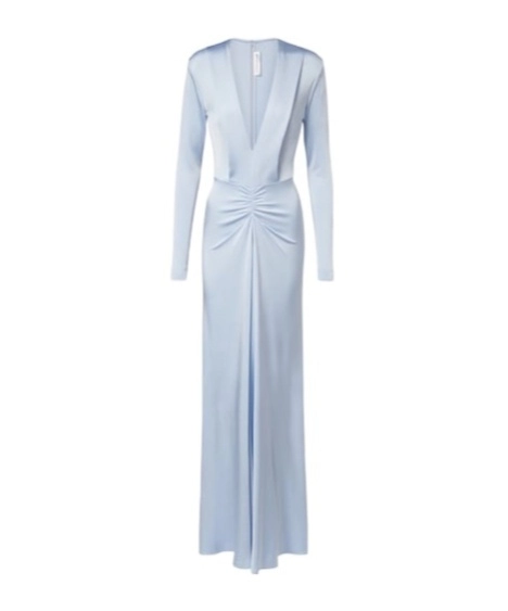 Victoria Beckham Gathered Jersey Gown