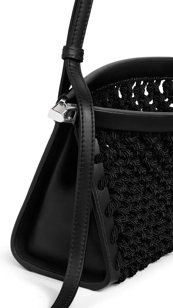 Alaïa Small Le Click Macramé East-west Bag
