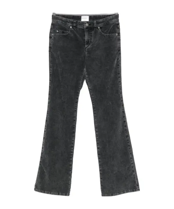 Isabel Marant Étoile Kelly Corduroy Flared Trousers - Black