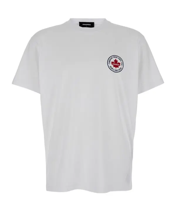 Dsquared2 Logo Printed Crewneck T-shirt - White