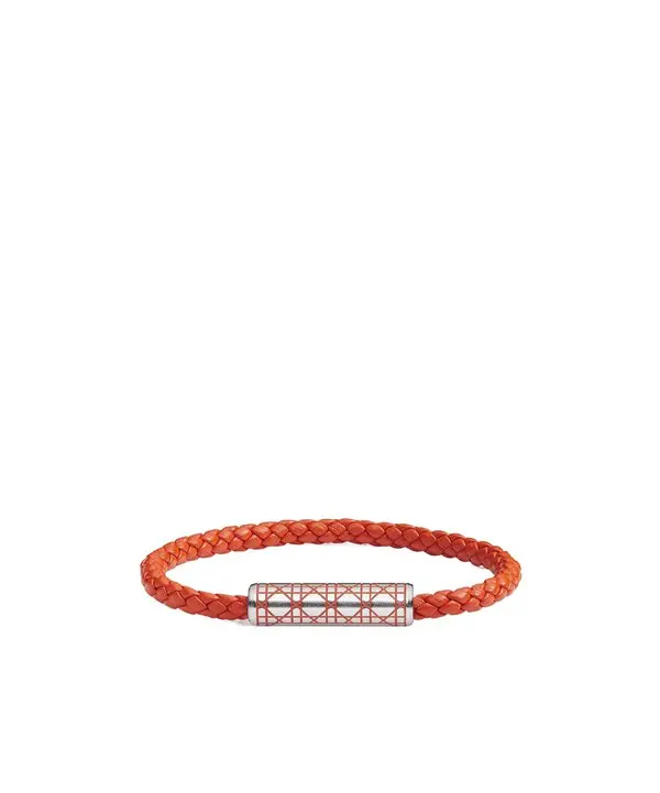 Dior Cannage Woven Leather Bracelet