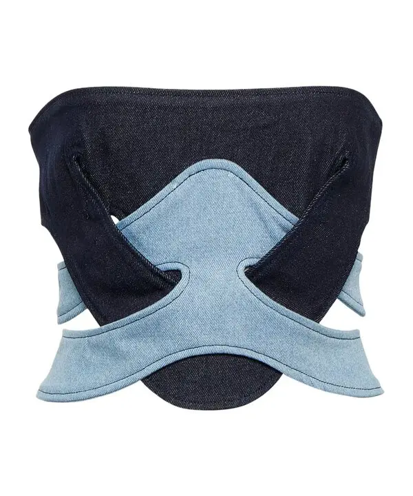 DION LEE Strapless Cowgirl Tank Top