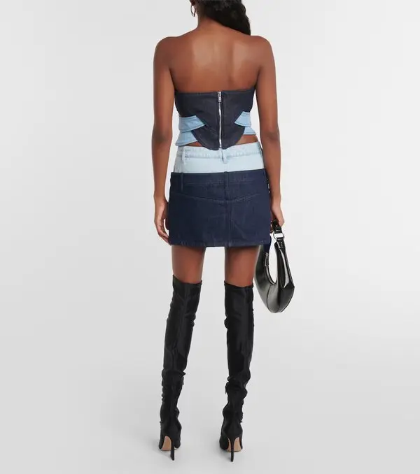 DION LEE Strapless Cowgirl Tank Top