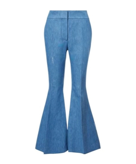 Gabriela Hearst Marsh Cotton And Linen Flared Pants