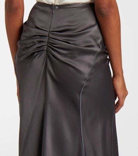 Victoria Beckham Bela Midi Skirt - Black