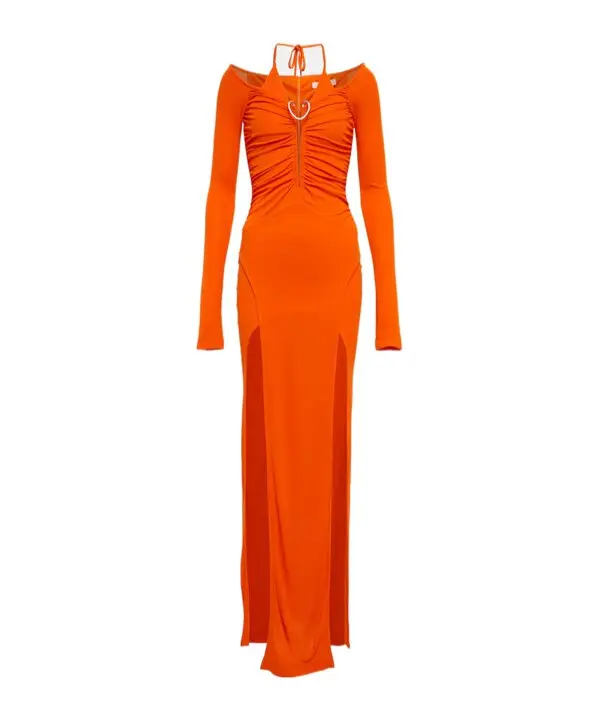 DION LEE Pleated Ruffle Dress