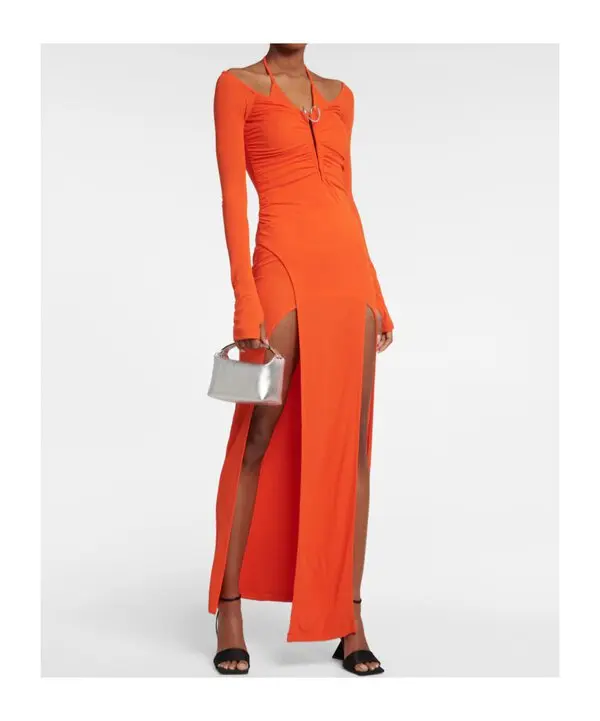 DION LEE Pleated Ruffle Dress