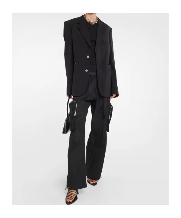 DION LEE Lace Trimed Cutout Suit Jacket
