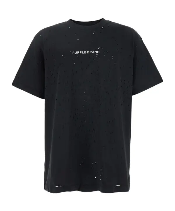 PURPLE BRAND Ripped T-shirt