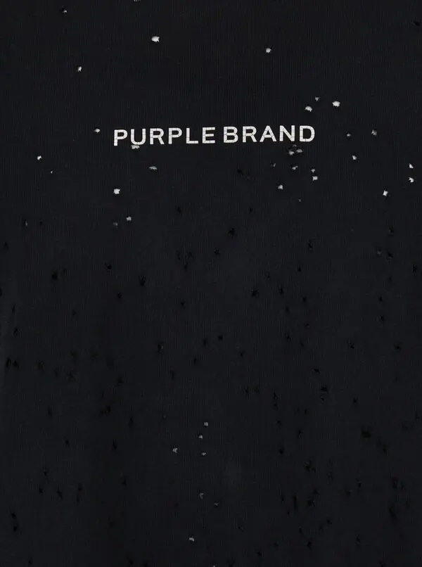 PURPLE BRAND Ripped T-shirt