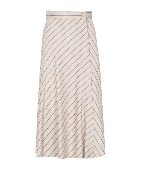 KAOS High Waist Striped Skirt