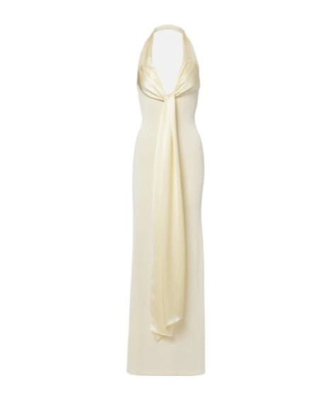 AYA MUSE Nayra Cotton And Silk Blend Maxi Dress - White