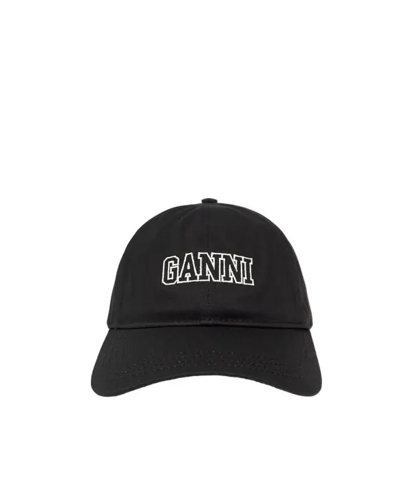 GANNI Logo Embroidered Baseball Cap
