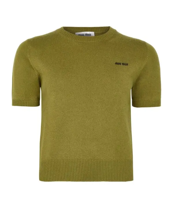 Miu Miu Cashmere T-shirt - Green