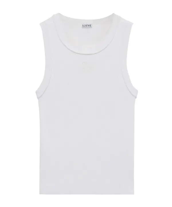 Loewe Anagram Tank Top In Stretch Viscose