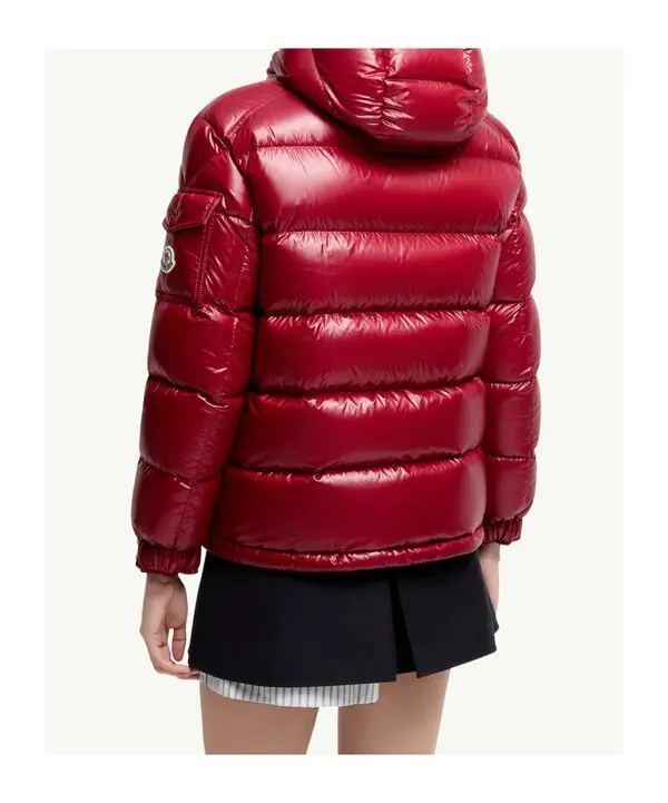 Moncler Maire Logo Patch Quilted Hooded Jacket