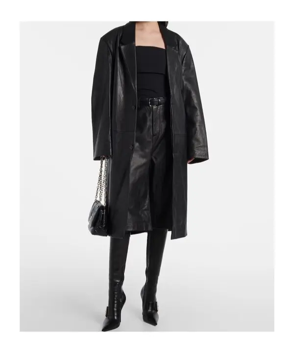 ENTIRE STUDIOS Oversized Leather Coat