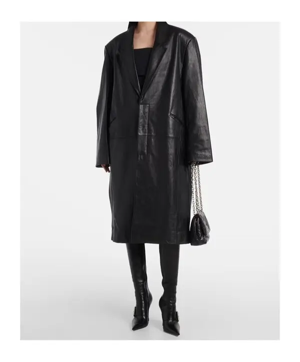 ENTIRE STUDIOS Oversized Leather Coat