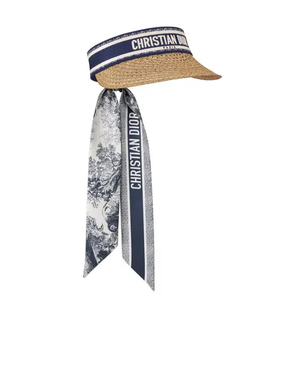 Dior D-ocean Visor With Mitzah - Gray