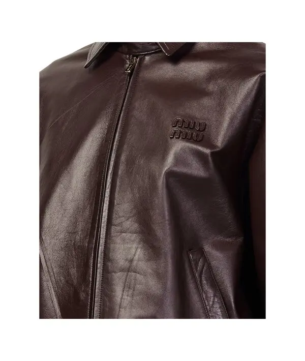 Miu Miu Nappa Leather Jacket