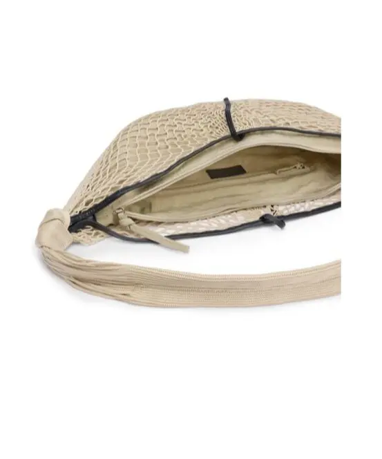 LEMAIRE Croissant Filt Shoulder Bag - Nude