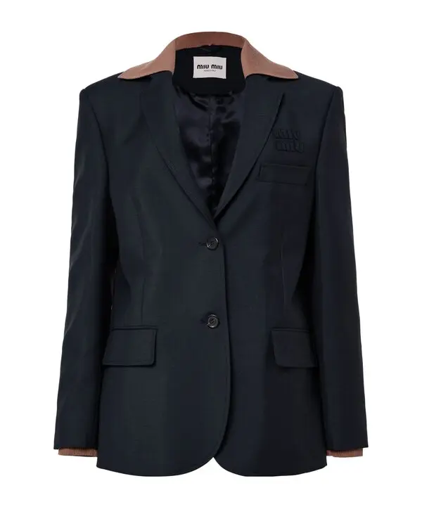 Miu Miu Logo Blazer