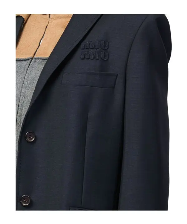 Miu Miu Logo Blazer