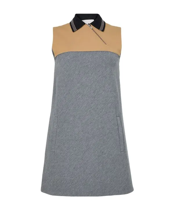 Miu Miu Sleeveless Bi-color Mini Dress