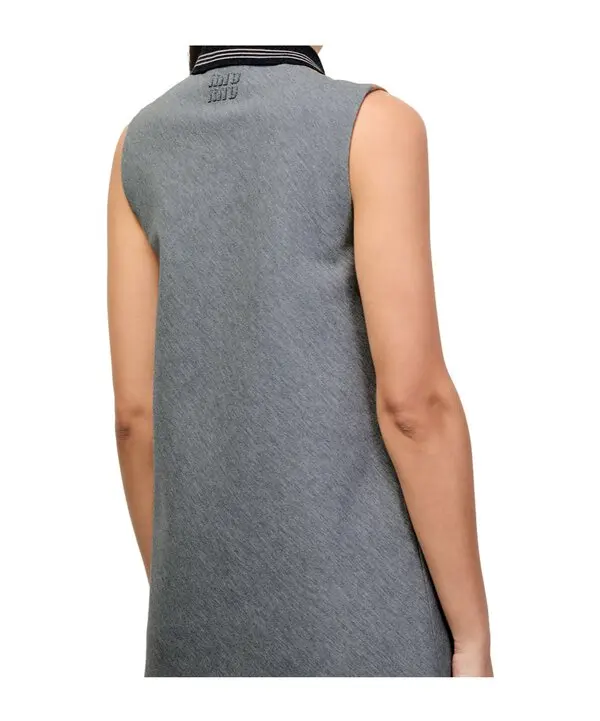 Miu Miu Sleeveless Bi-color Mini Dress
