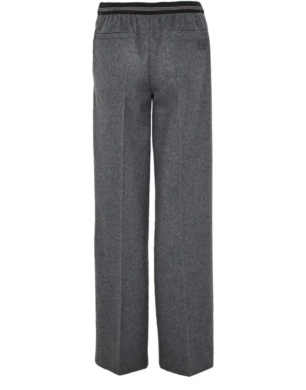 Miu Miu Wool Pants With Drawstring