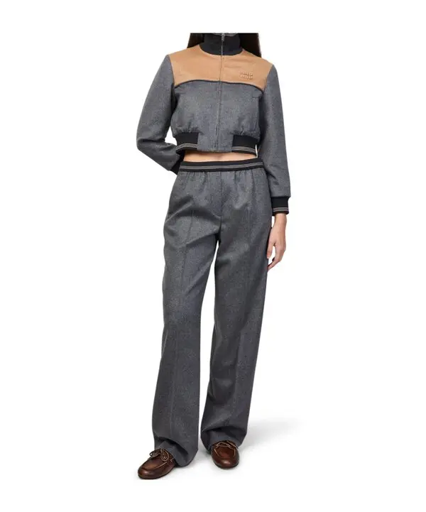 Miu Miu Wool Pants With Drawstring